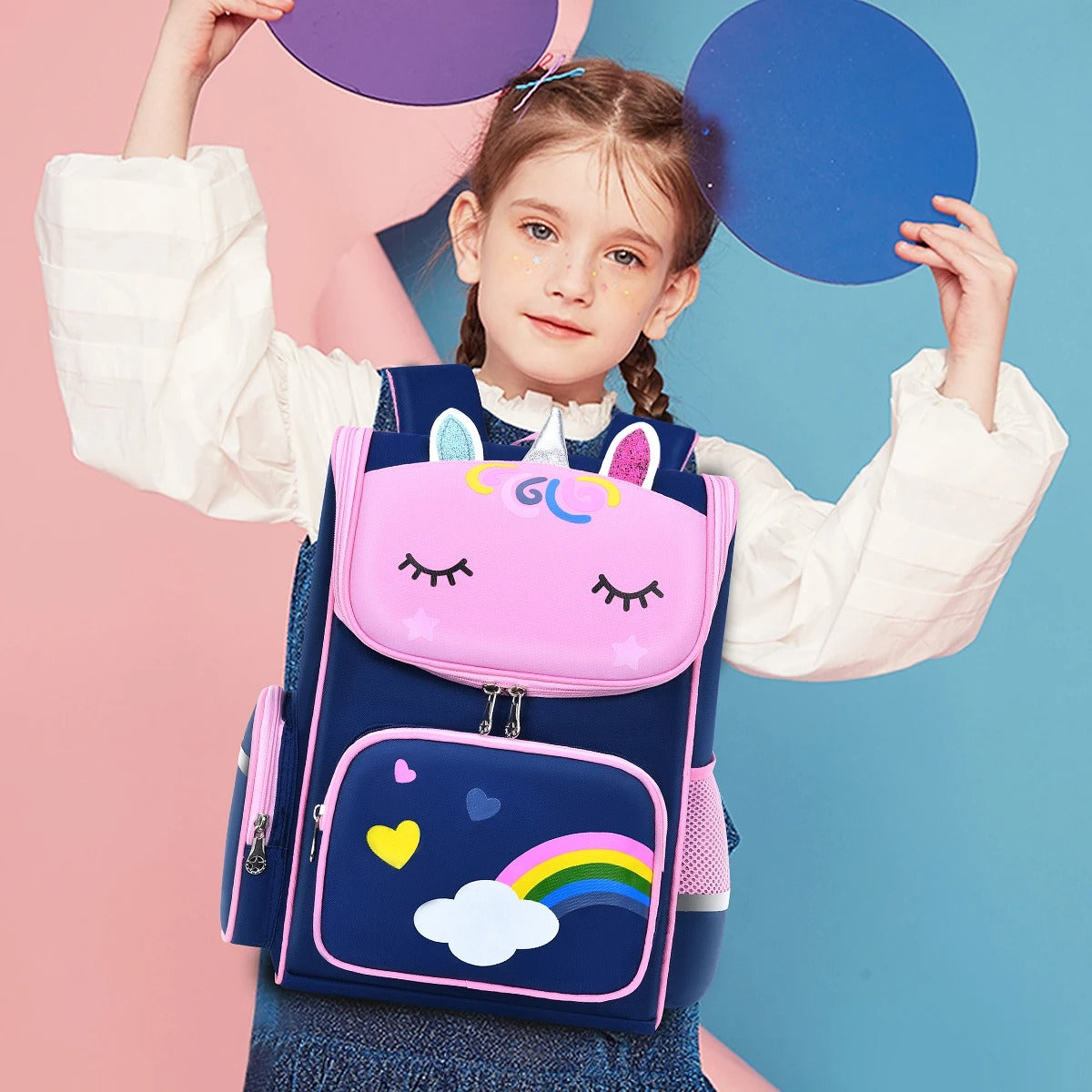 Cartable Licorne Bleu Marine Enfant - My Blog
